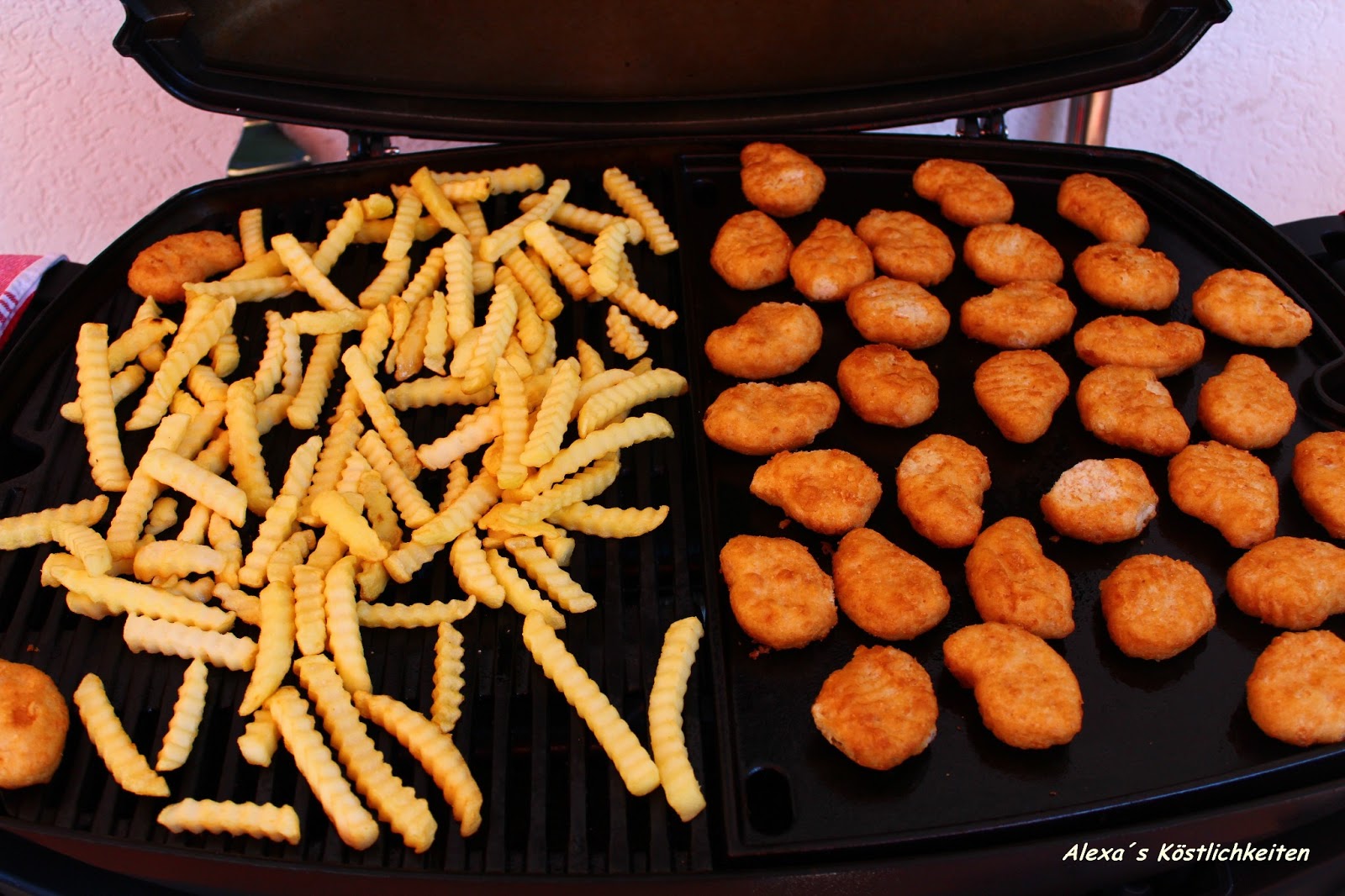 Alexa´s Köstlichkeiten: Tiefkühl Pommes und Hähnchen Nuggets vom Grill
