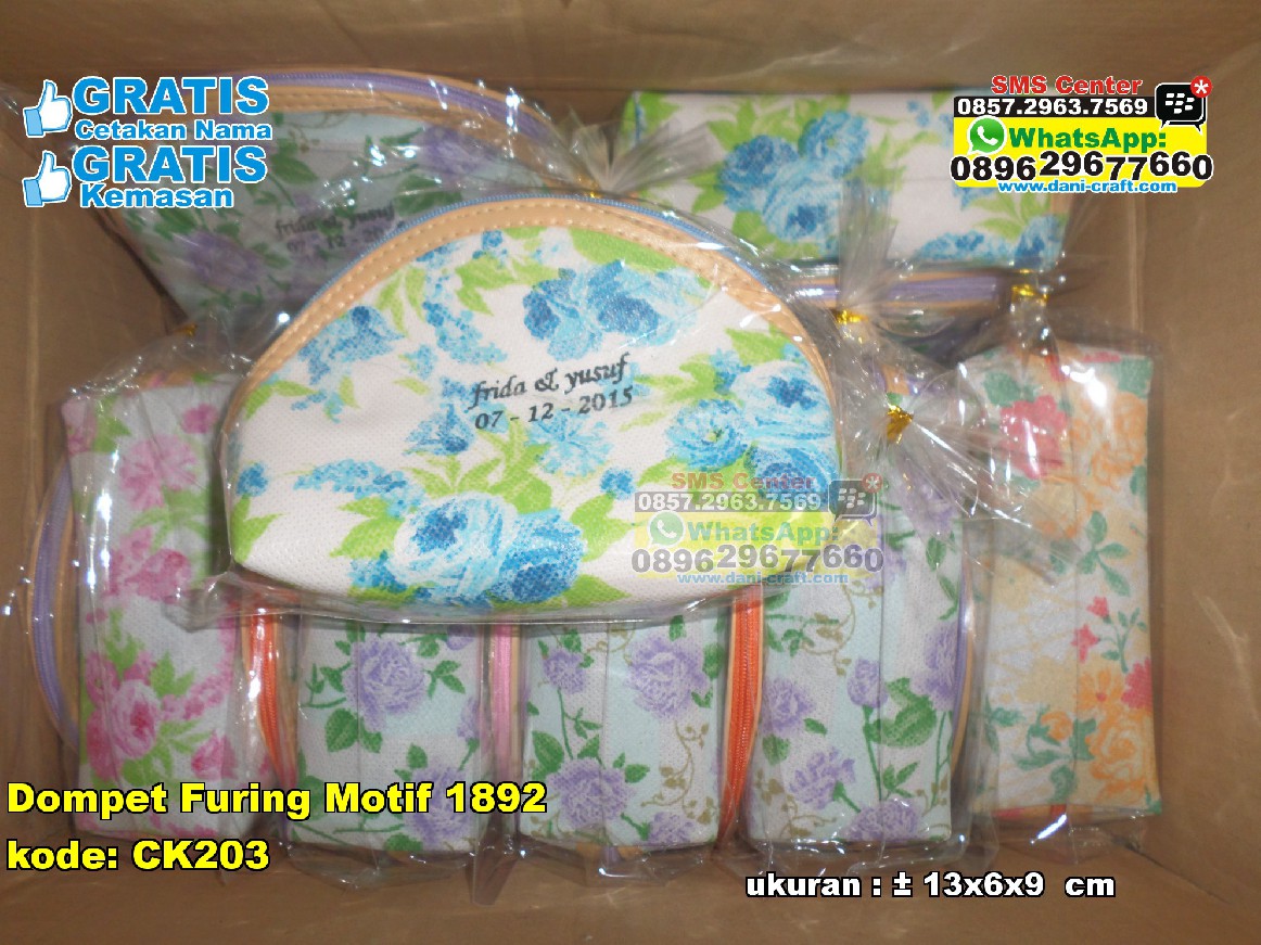 Dompet Furing Motif 1892 | Souvenir Pernikahan
