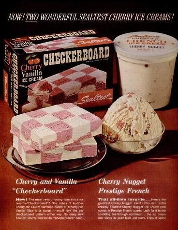1960's advertising and pop culture: CHECKERBOARD ICE CREAM
