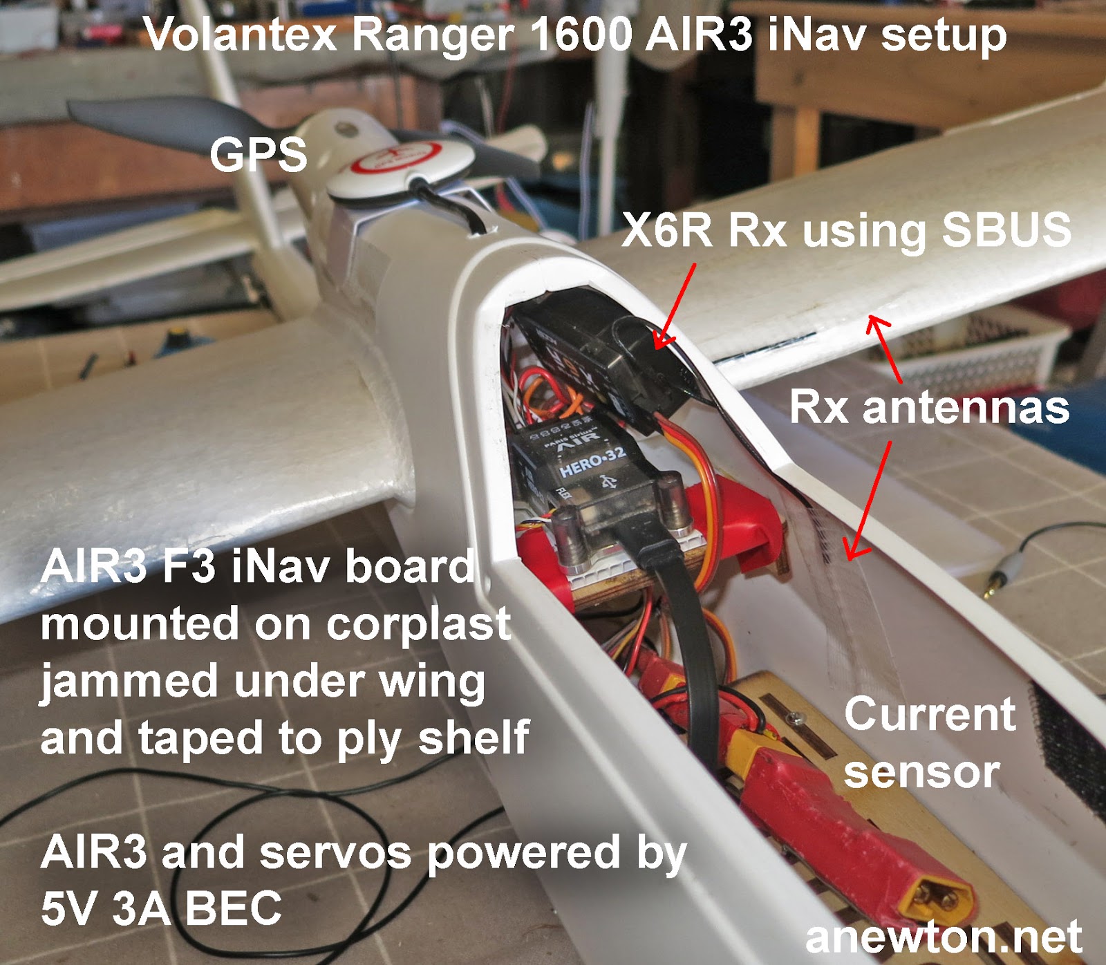 Newton Airlines: Volantex Ranger 1600 AIR3 iNav setup