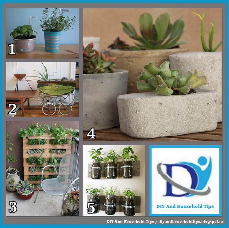 DIY And Household Tips: 5 DIY And Recycled Planters