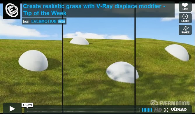 Creating realistic grass with vray displace | Computer Graphics Daily News