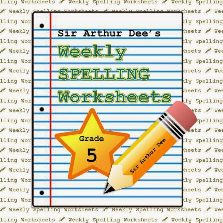 Sir Arthur Dee's Online Teaching Resources: Spelling Worksheets for ...