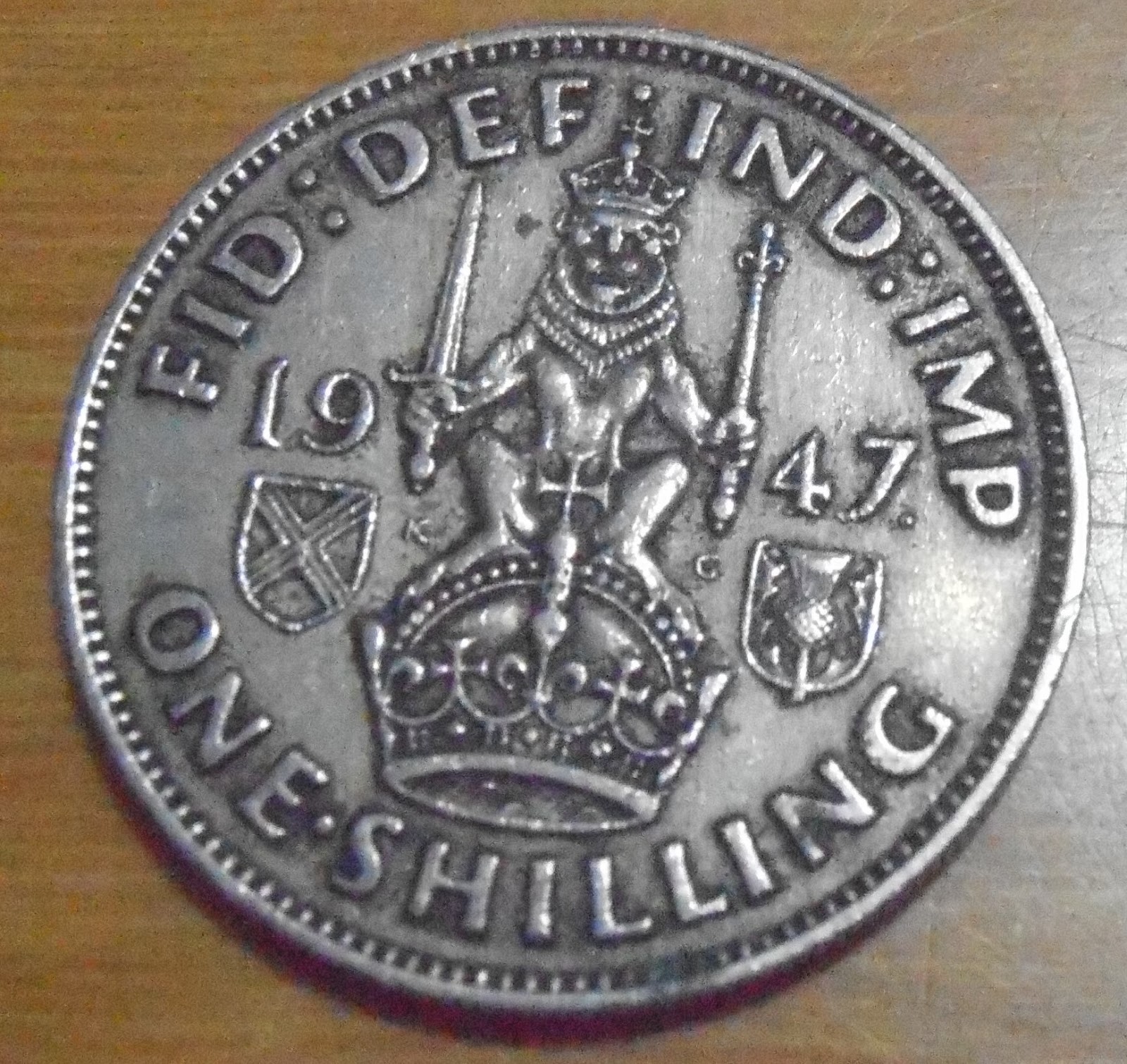 Numismática 5 - CDMX: England - 1 Shilling - Georgivs VI - 1947