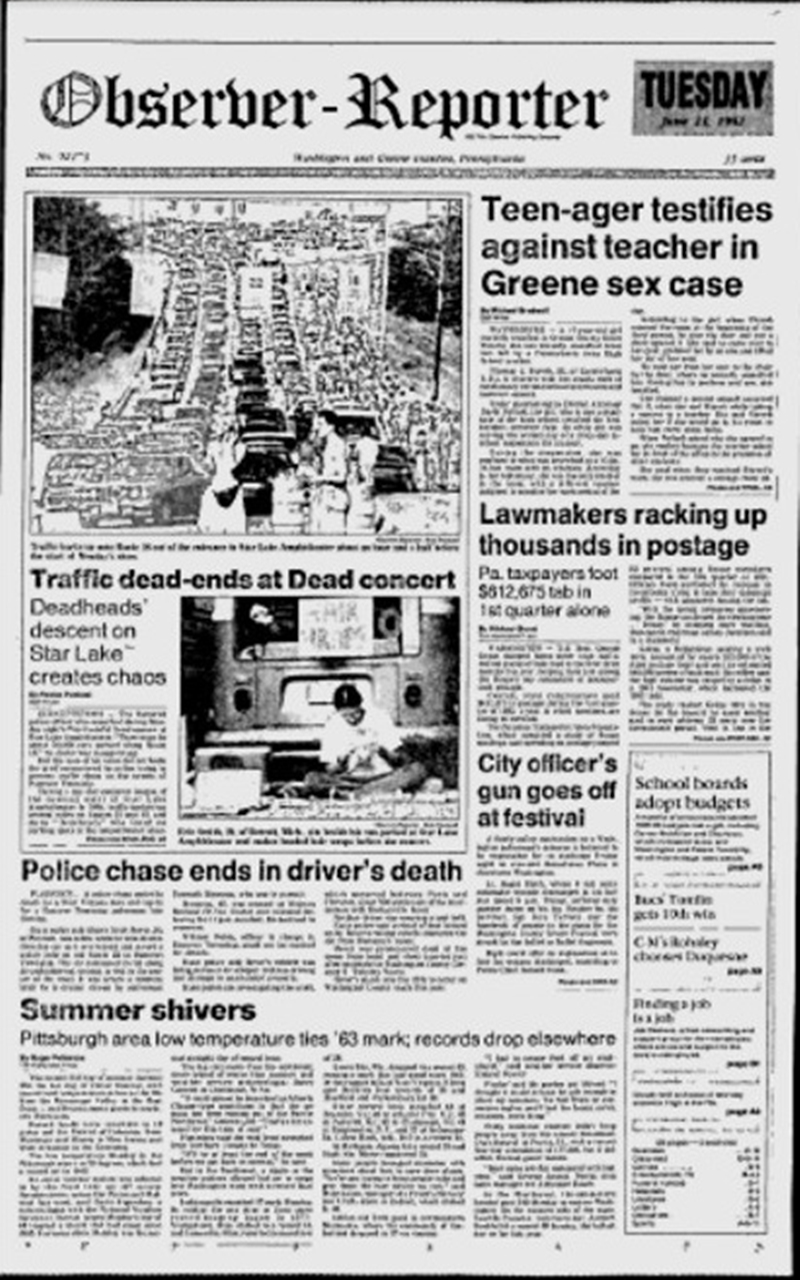 Rock & Roll Newspaper Press History: 12/01/16