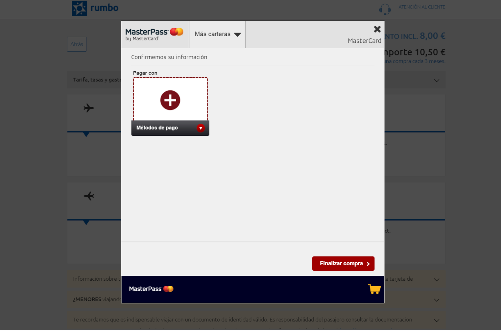 Comprar vuelos con el descuento de Masterpass. ¿Vale la pena? - DLOML