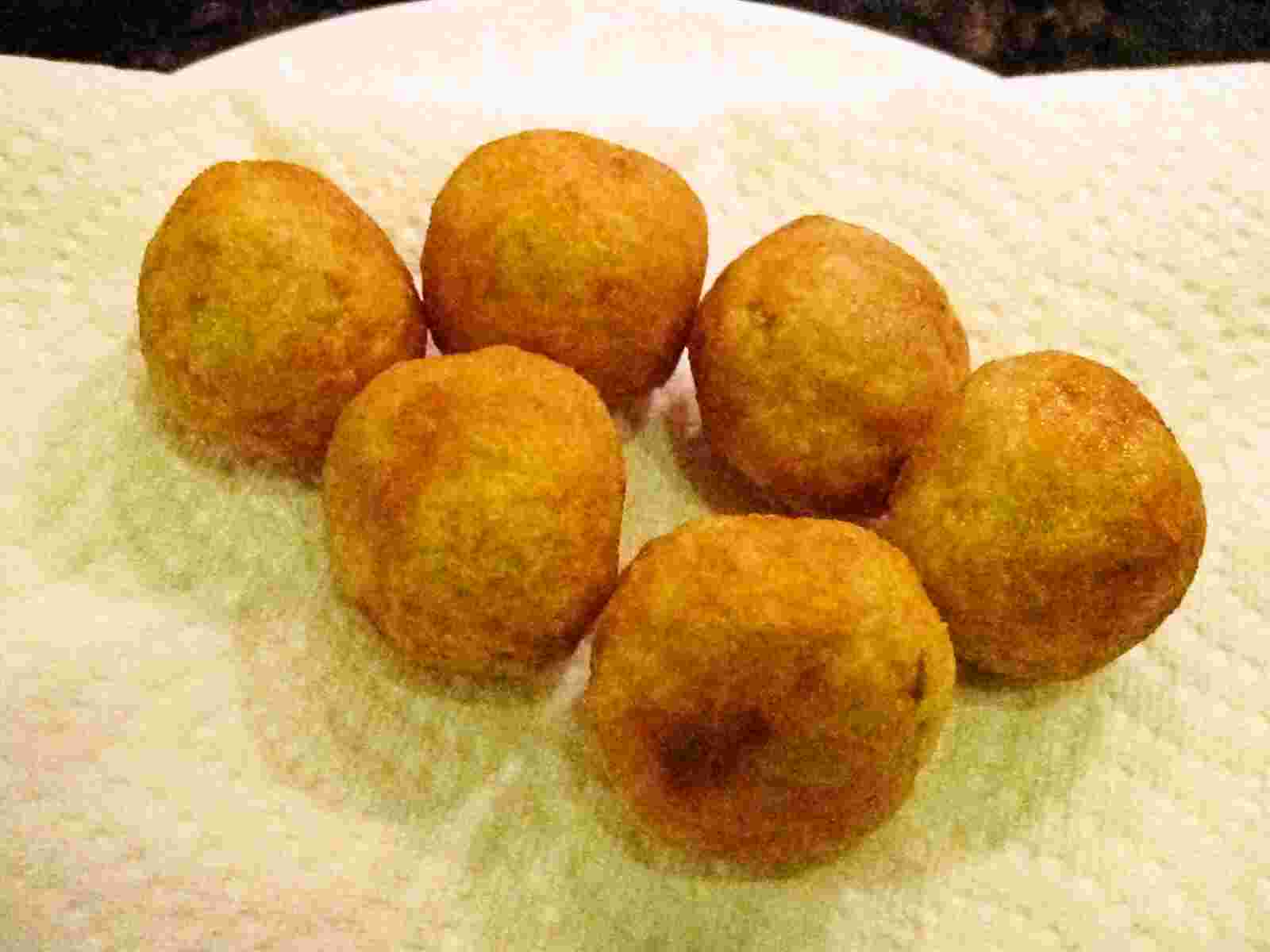 Recipes for Tom: Age-renkon dango no amakarani / deep-fried lotus root ...