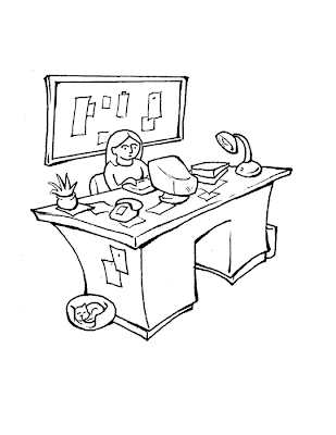 Secretary's Day Coloring