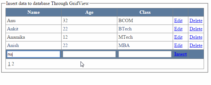 Gridview Perform Crud Operations In Gridview Control In Asp C And Vb Programmer Skills