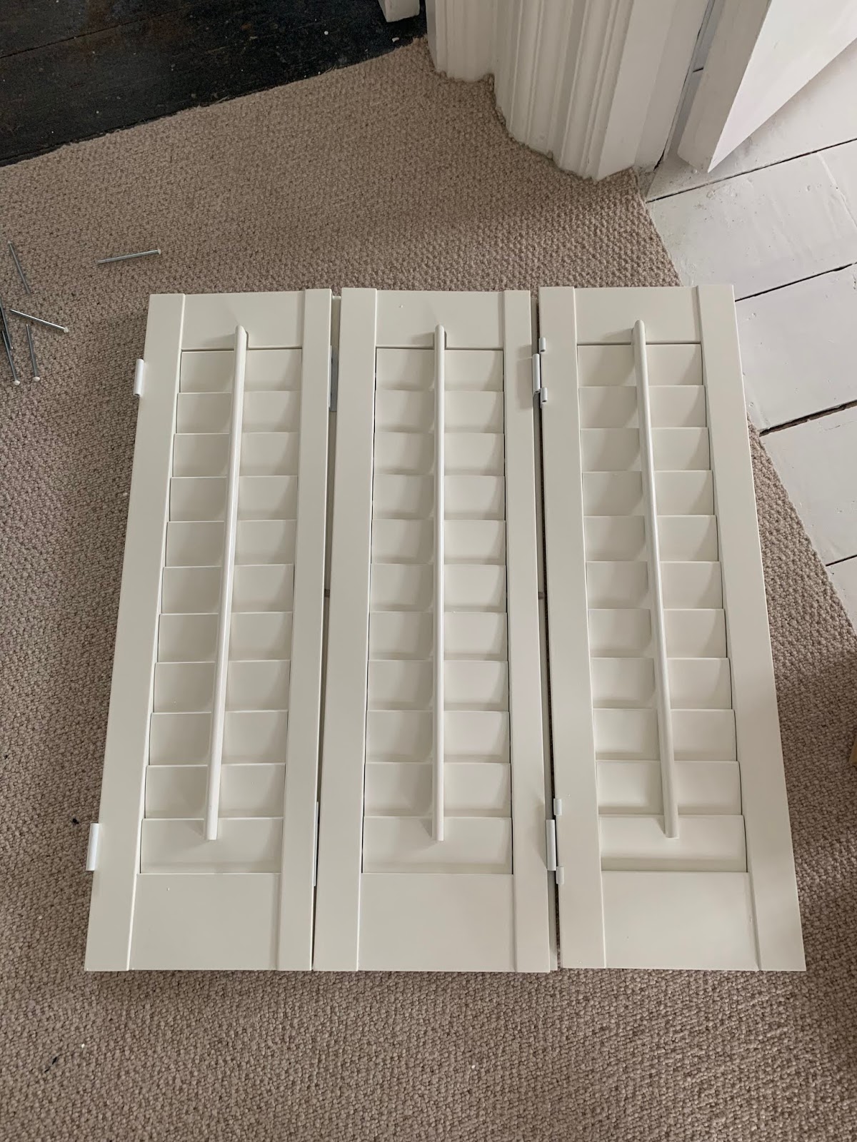 Interiors // A Panelled Toilet Makeover and Fitting California Shutters ...