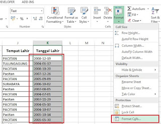 CARA MUDAH MENGUBAH FORMAT TANGGAL PADA EXCEL