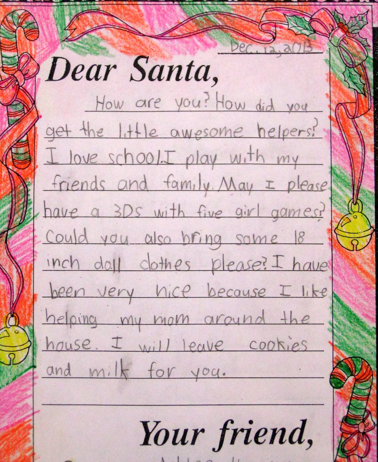 Paper Pumpkin: Dear Santa,