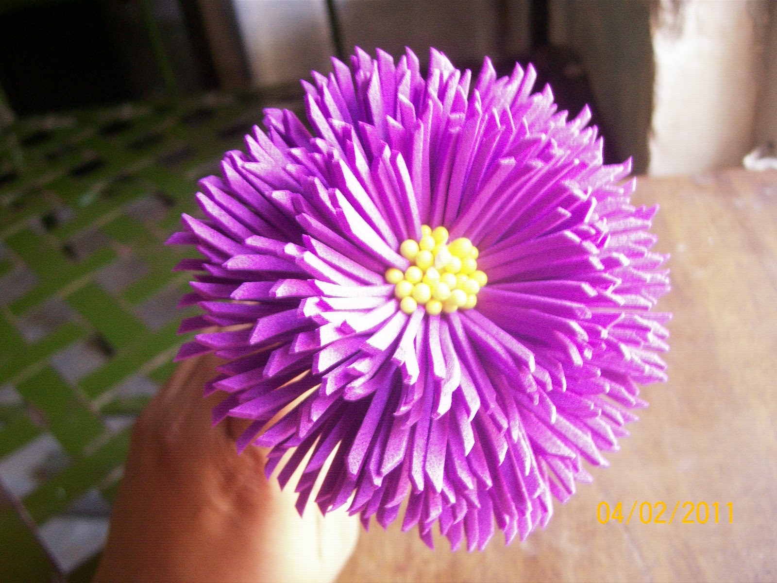 Tinas Creations: Instructions on making the foam flower