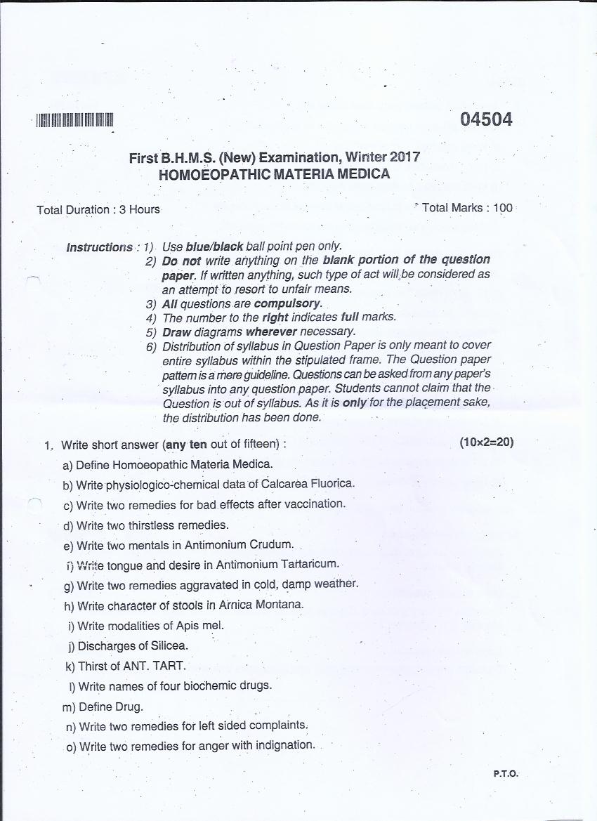 The Ultimate Medical Student Helper: HOMOEOPATHIC MATERIA MEDICA (HMM ...