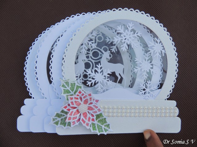 Cards and Crafts : 3 D Snowglobe Card