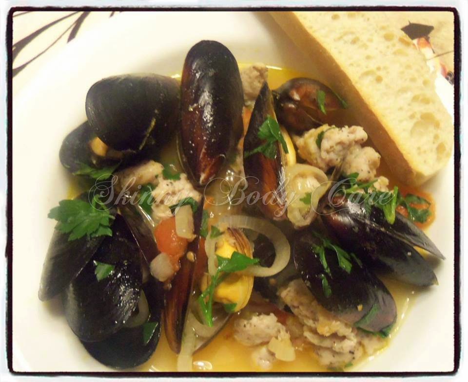 Weightloss, Recipes and DIY with Kari: Mussels with Turkey Sausage ...