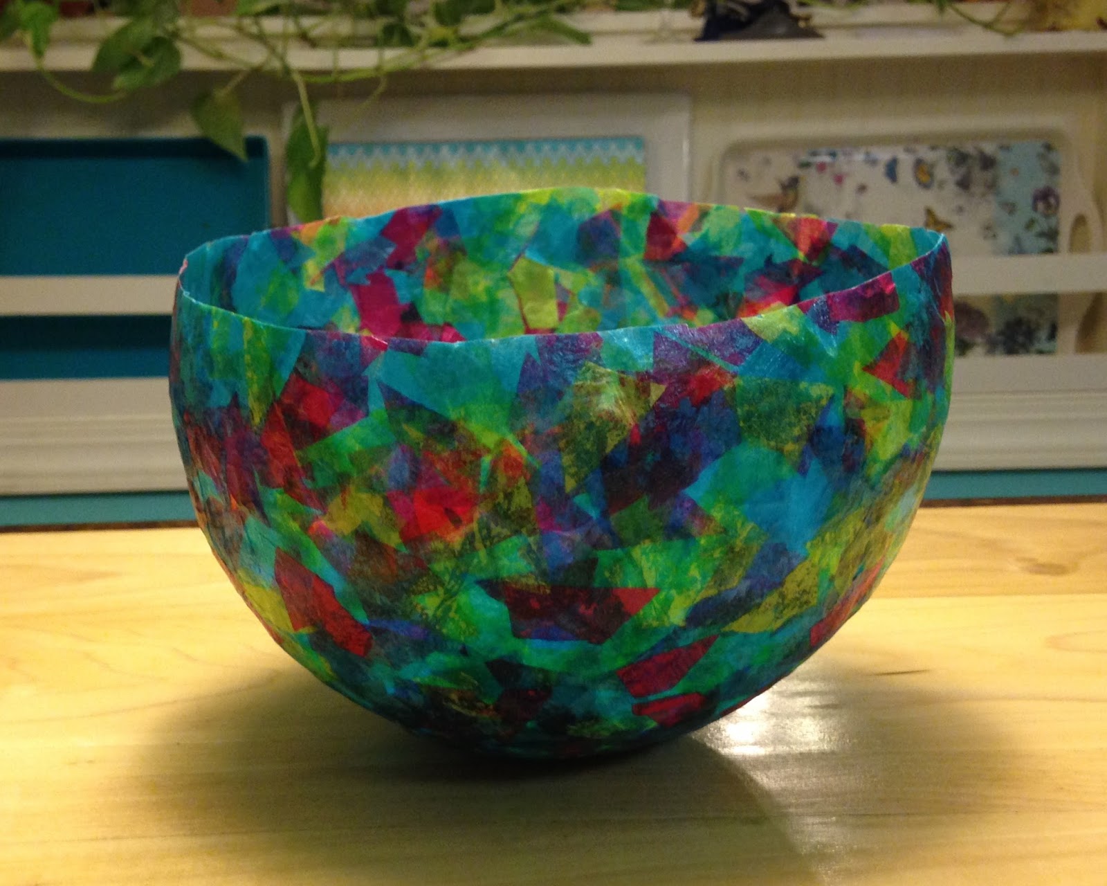 Stare if you must..........: Tissue Paper Bowls