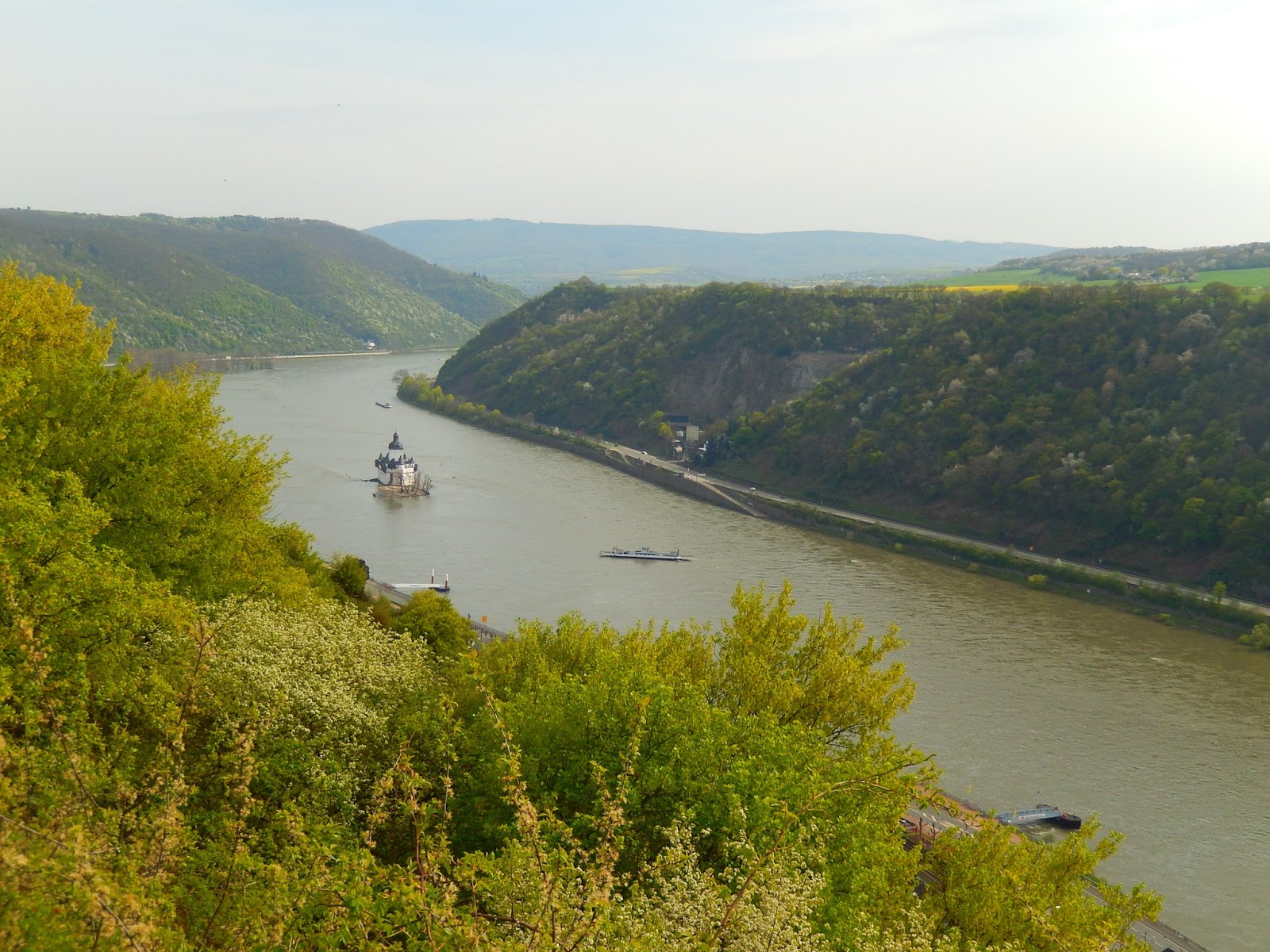 Der Wanderfreund: Wilder Rheinsteig Etappe 14 St. Goarshausen nach Kaub ...