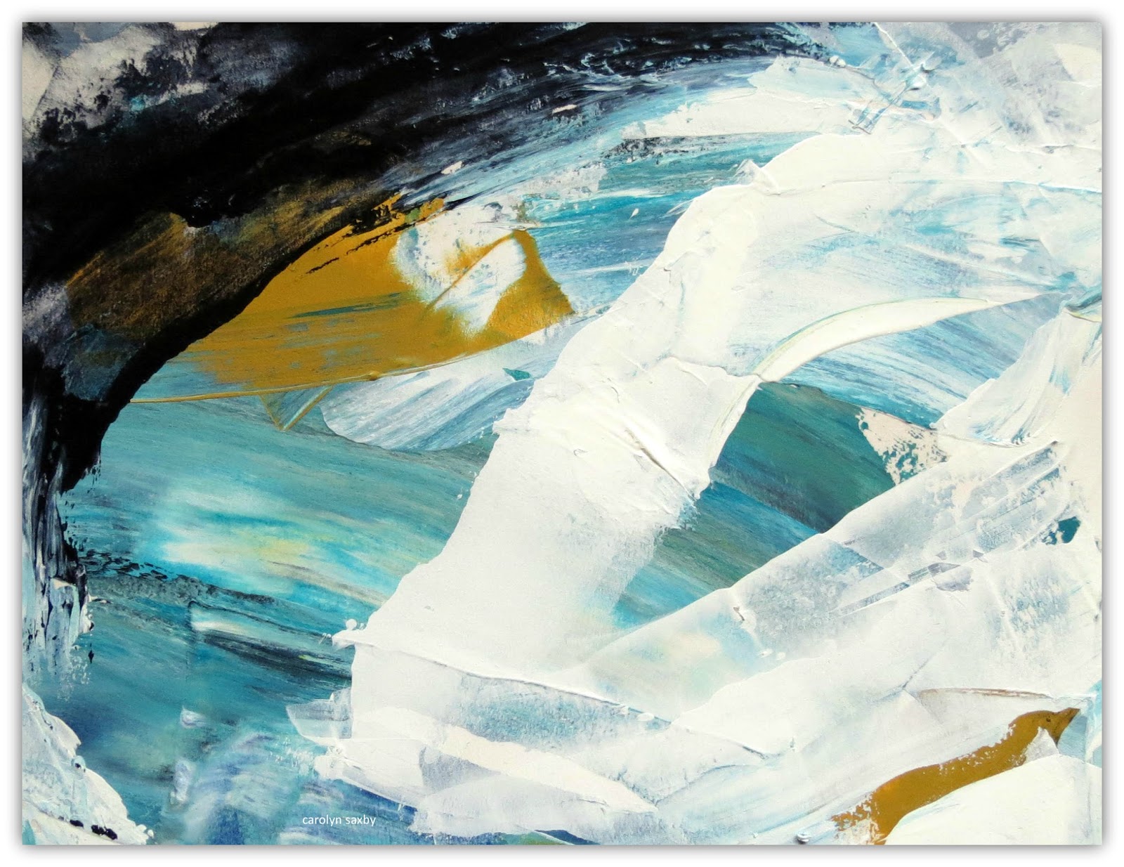 CAROLYN SAXBY MIXED MEDIA TEXTILE ART