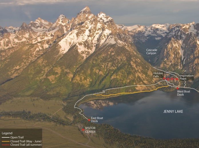 The Huckleberry Hiker: Jenny Lake's New Trail Segments and Current ...