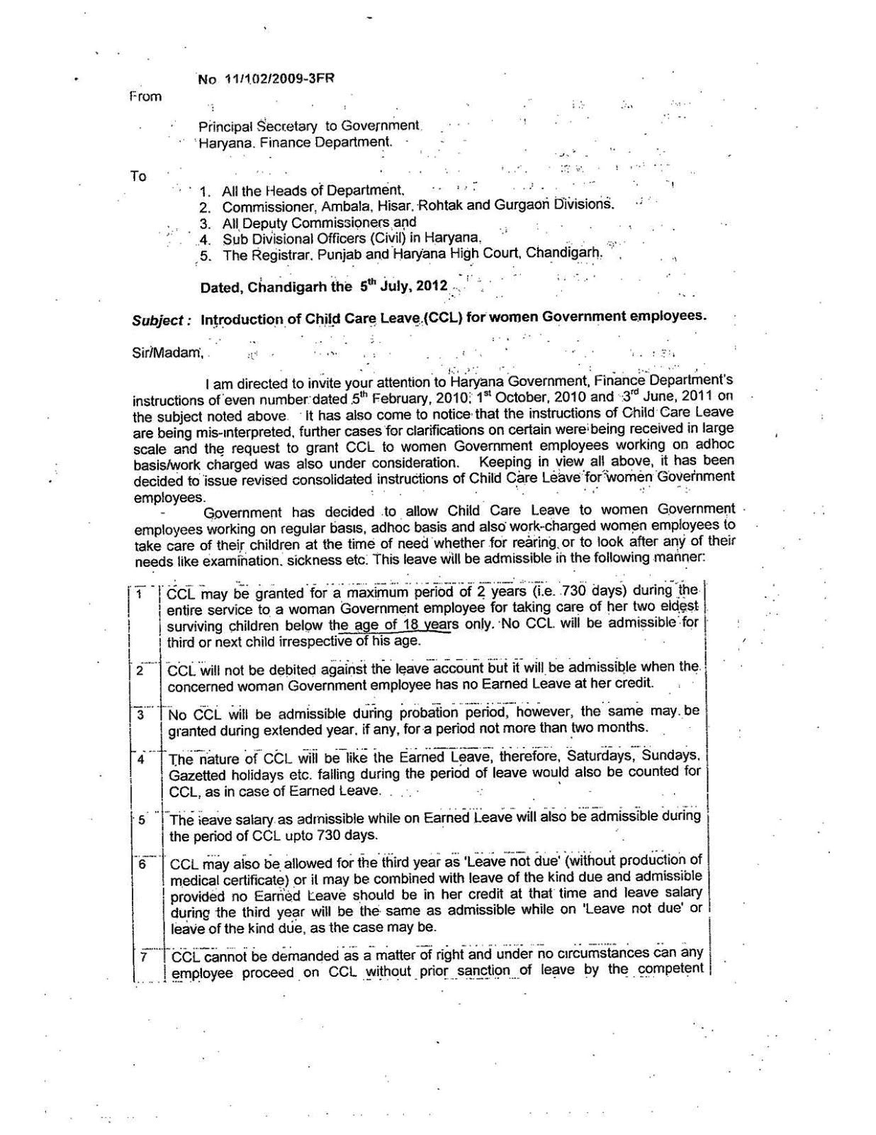 Child Care Leave CCL Other Leave Rules And Letter Teacher Haryana Education News Child Care Leave CCL Other Leave Rules And Letter Teacher Haryana Education News