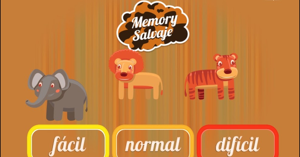 Juego de memoria con animales salvajes | Educación Infantil Colegio ...