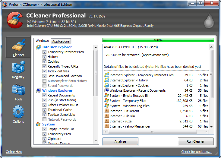 CCleaner Professional Latest version: V3.24.1850 Full Serial