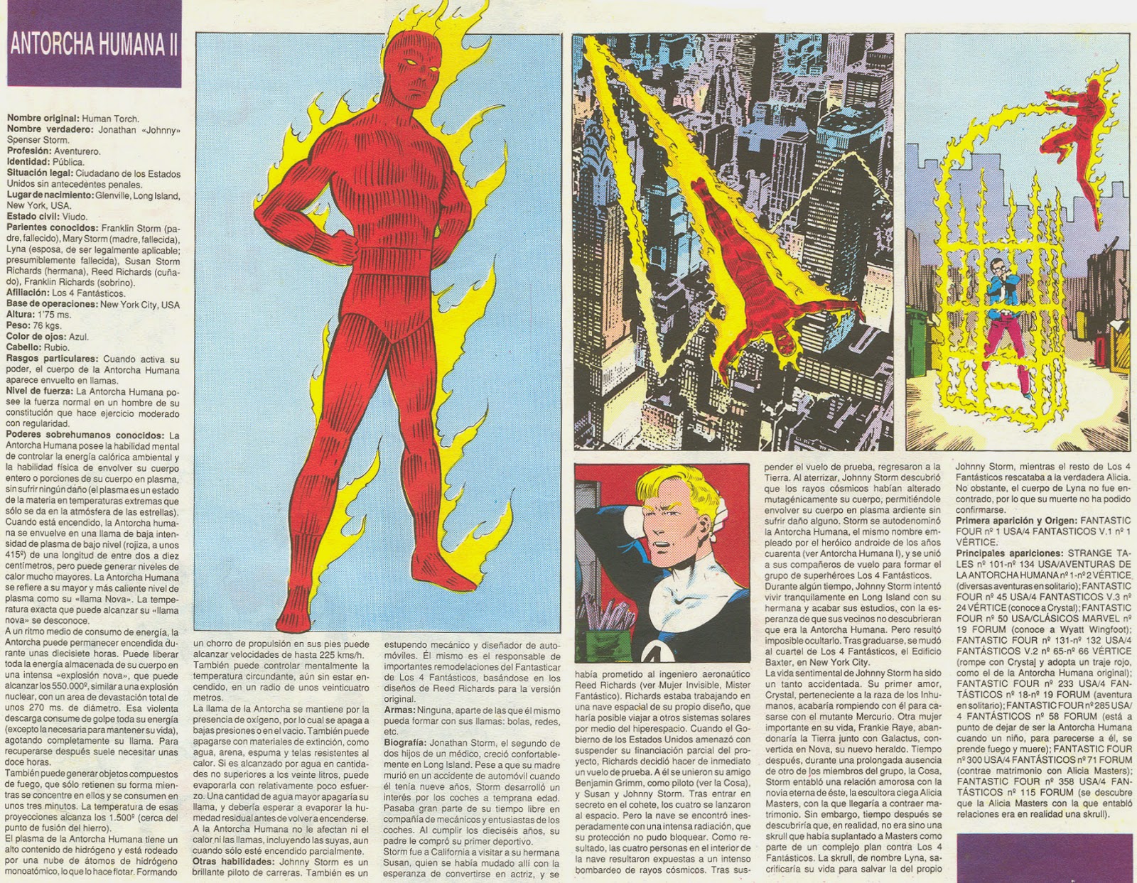 - LEYENDAS UNIVERSO MARVEL -: ANTORCHA HUMANA