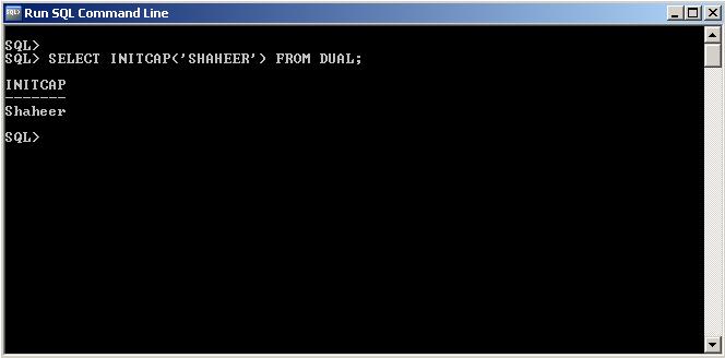How to convert a String first character in uppercase in oracle