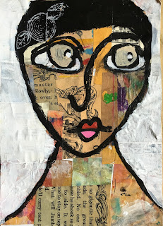 Art Room Britt: Mixed Media Portrait Collage