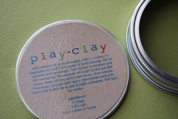 Lost Button Studio: Homemade Play Clay Recipe & Labels