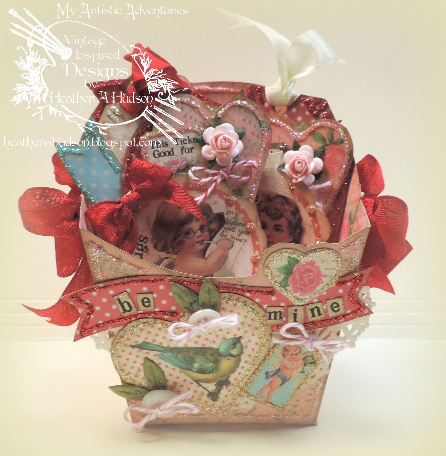 Heather A Hudson: Valentine's Day Fry Box Tutorial & Etsy Sale