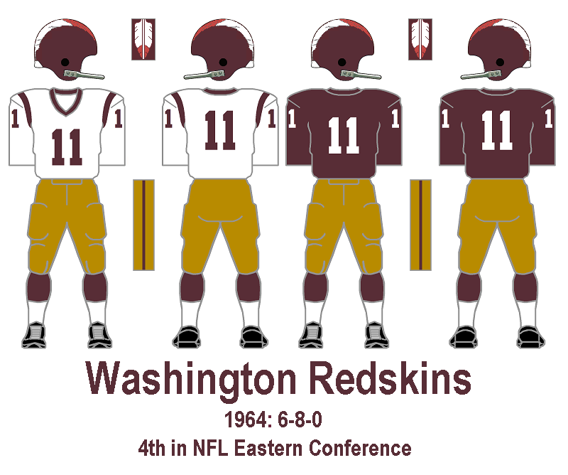 Bill's Update Blog: 1964-65 Washington Redskins