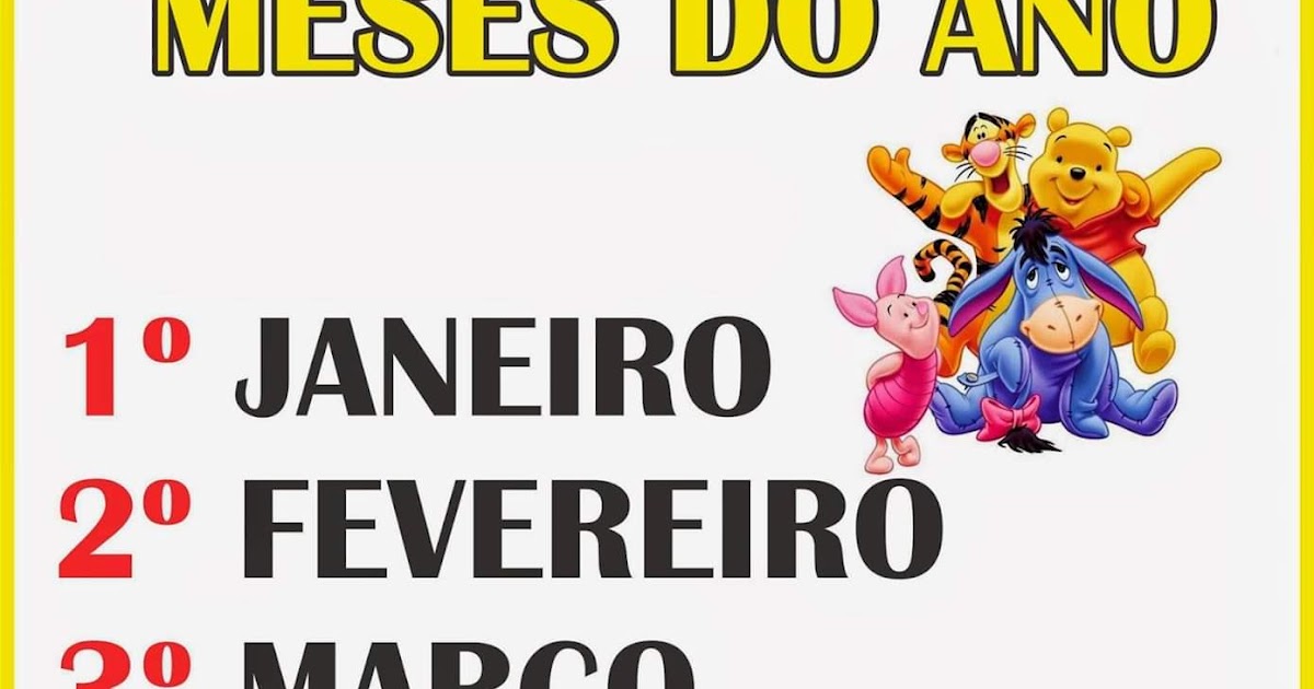 Blog Educação e Transformação: 👍Meses do ano