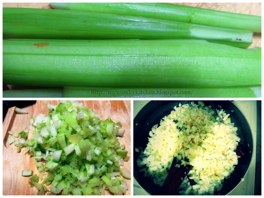 Chembu Thal thoran|Taro stem dish made with ground coconut and lentil,a ...