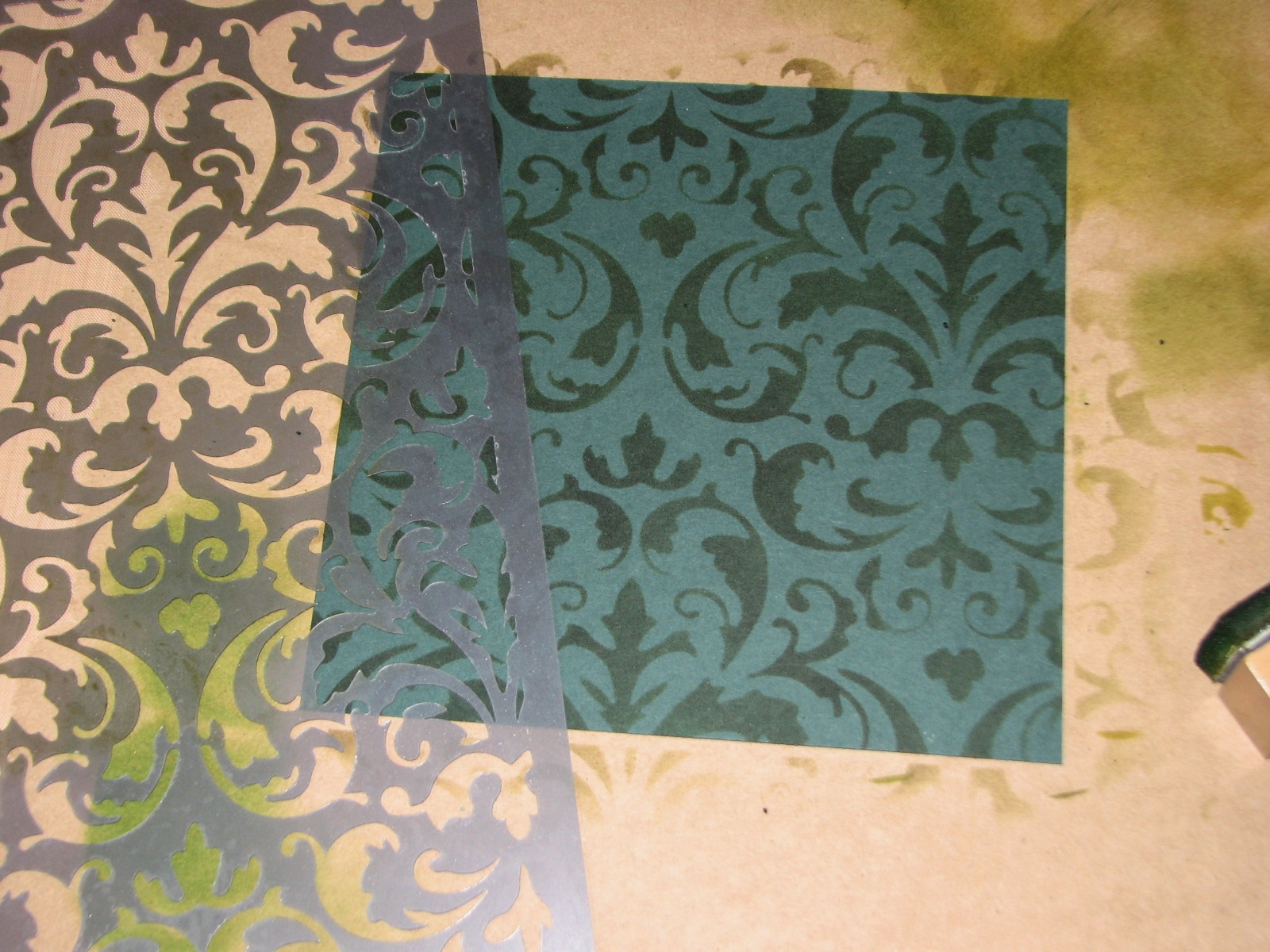 Ink Stains: Stencils & Monochromatic Inking