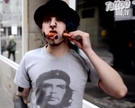 This Body Art Enthusiast has Giant Holes in his Cheeks [See Photos]