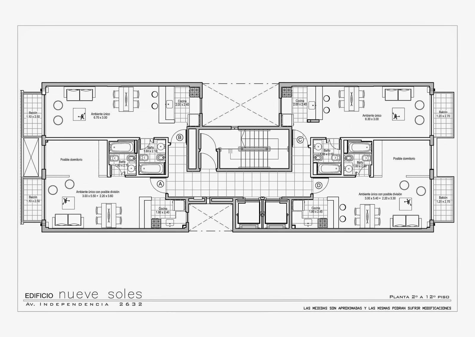 Edificio Av. Independencia 2632: Las Unidades