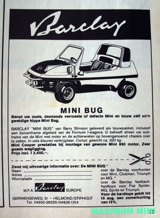 Maximum Mini: Barclay: the Dutch Mini Bug