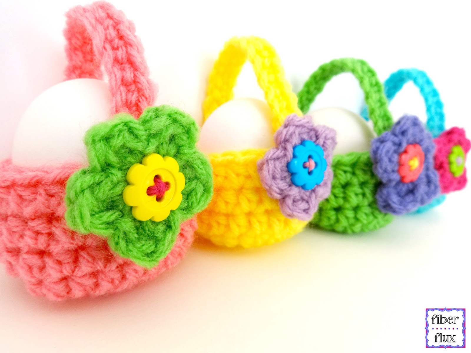 Fiber Flux Free Crochet Pattern Little Egg Baskets Fiber Flux Free Crochet Pattern Little Egg Baskets