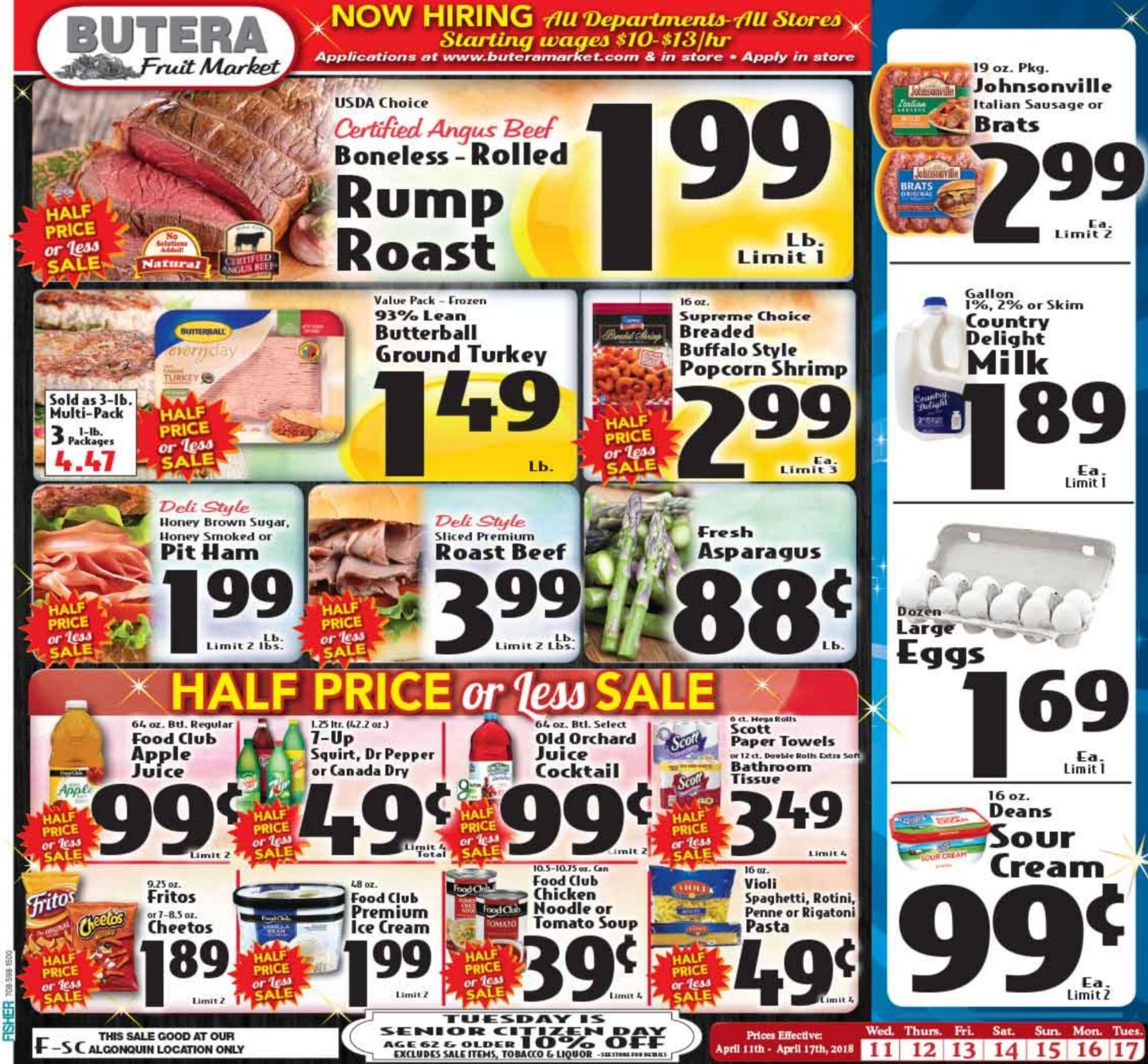 Butera Weekly Ad April 11 - 17, 2018