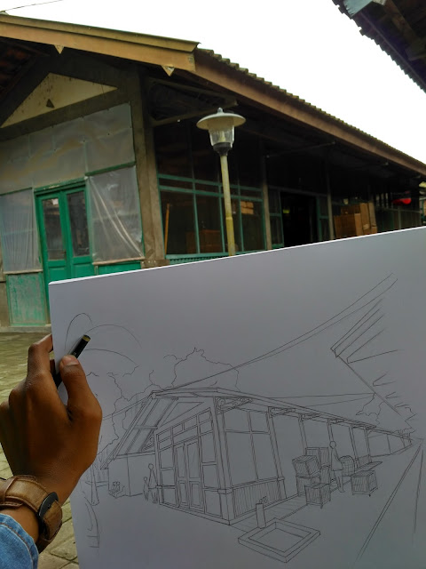 Gambar Sketsa Semester 1 Arsitektur | RAPS Architecture