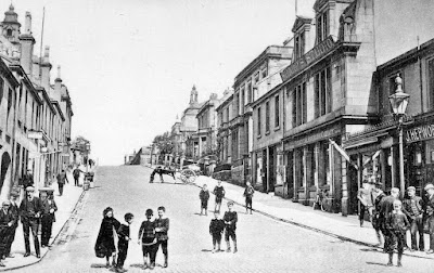Tour Scotland: Old Photograph Academy Street Coatbridge Scotland
