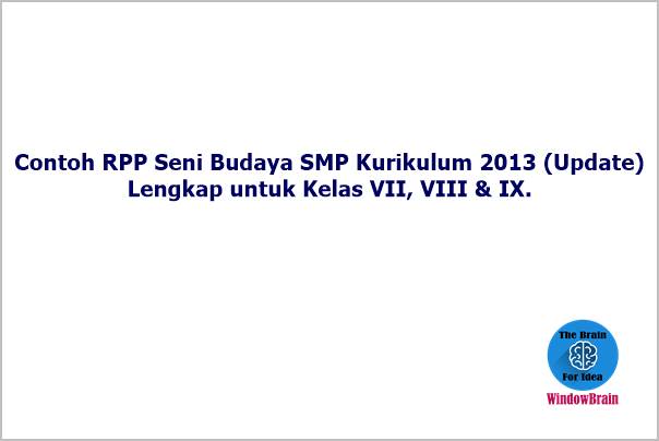 Contoh RPP Seni Budaya SMP Kurikulum 2013 (Update) - 2 foldersoal