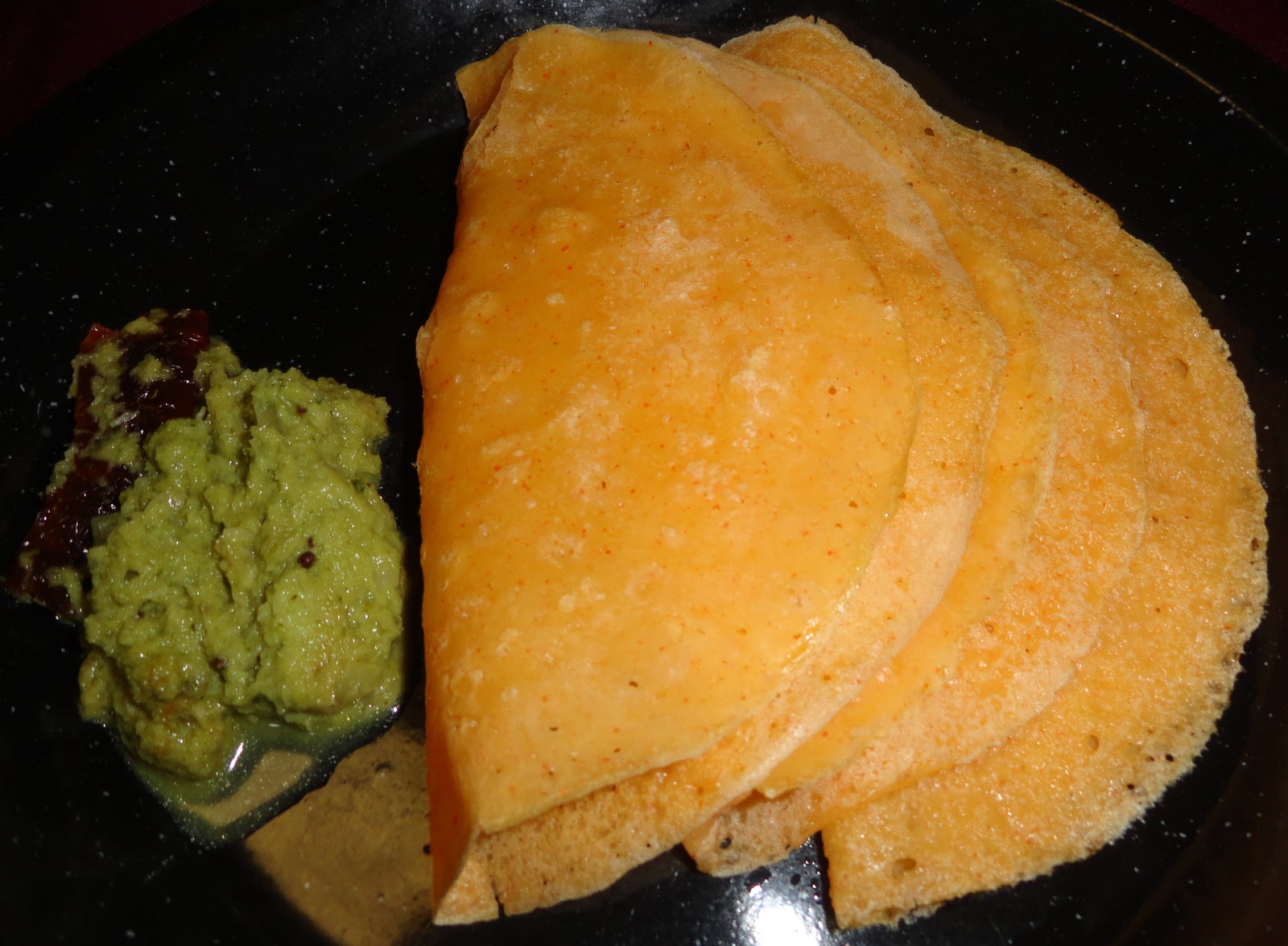 ::My Hobbies::: Chilly Dosa& Coriander Chutney