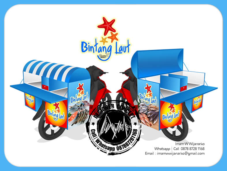 Desain & Produksi Gerobak: Desain Gerobak Motor Bintang Laut