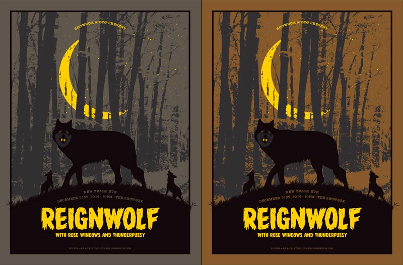 INSIDE THE ROCK POSTER FRAME BLOG: Mike Klay Reignwolf Seattle Poster