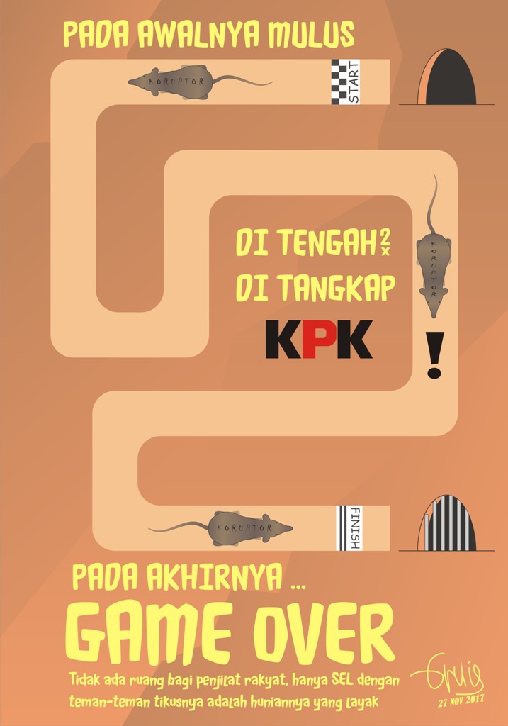 Graphic Arts: Poster Full Vector Anti Korupsi