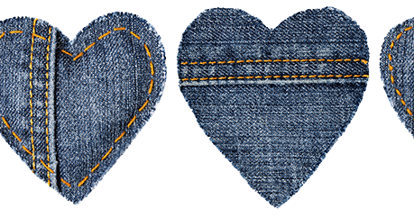 ForgetMeNot: denim hearts