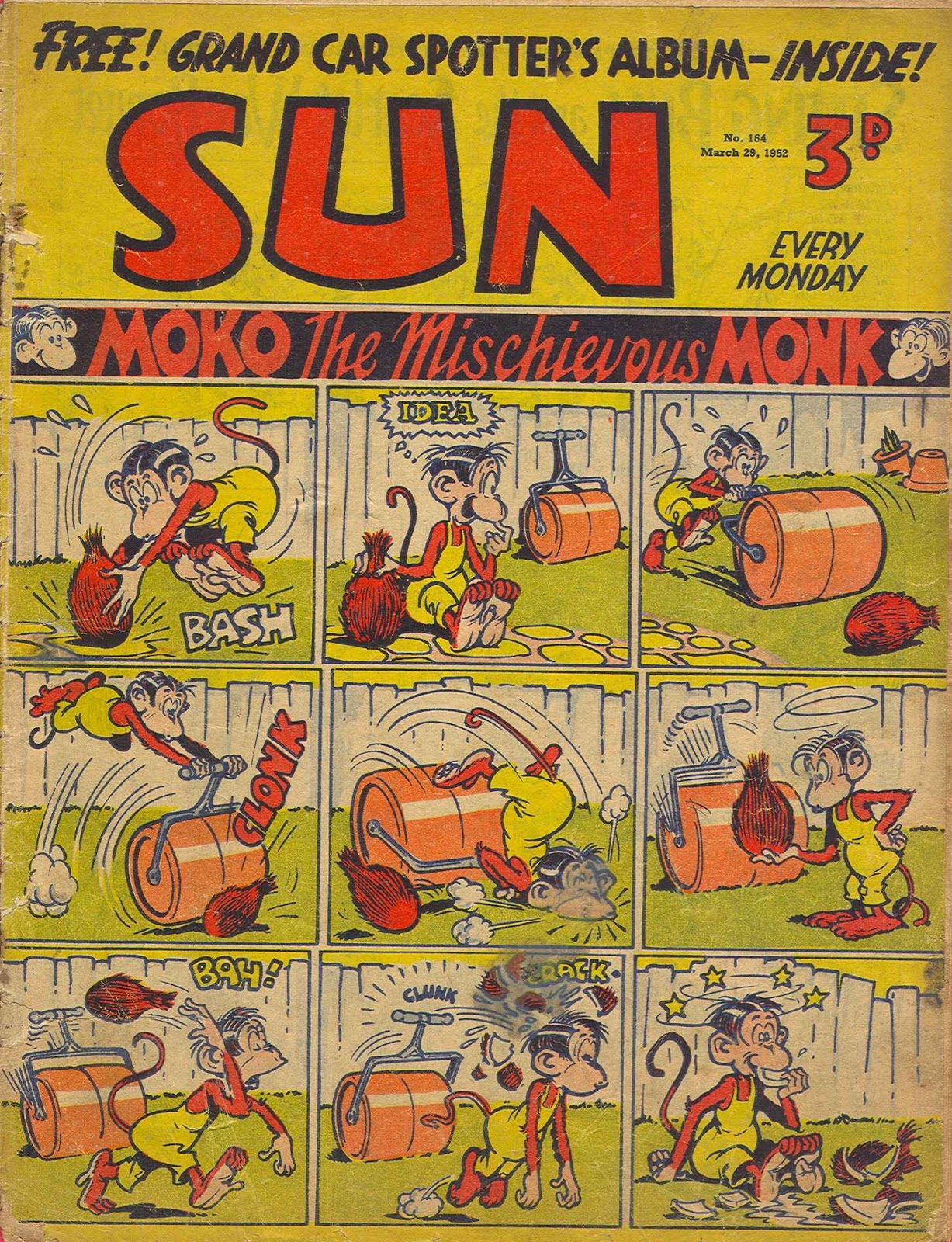 Old-fashioned Comics: Sun #164 - #168 Amalgamated Press, 1949 Series